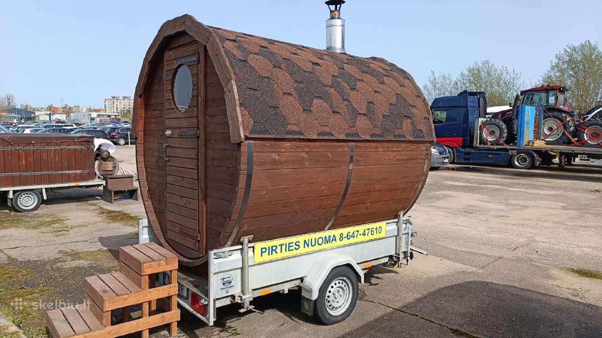 Parduodama mobili pirtis ant priekabos - Skelbiu.lt