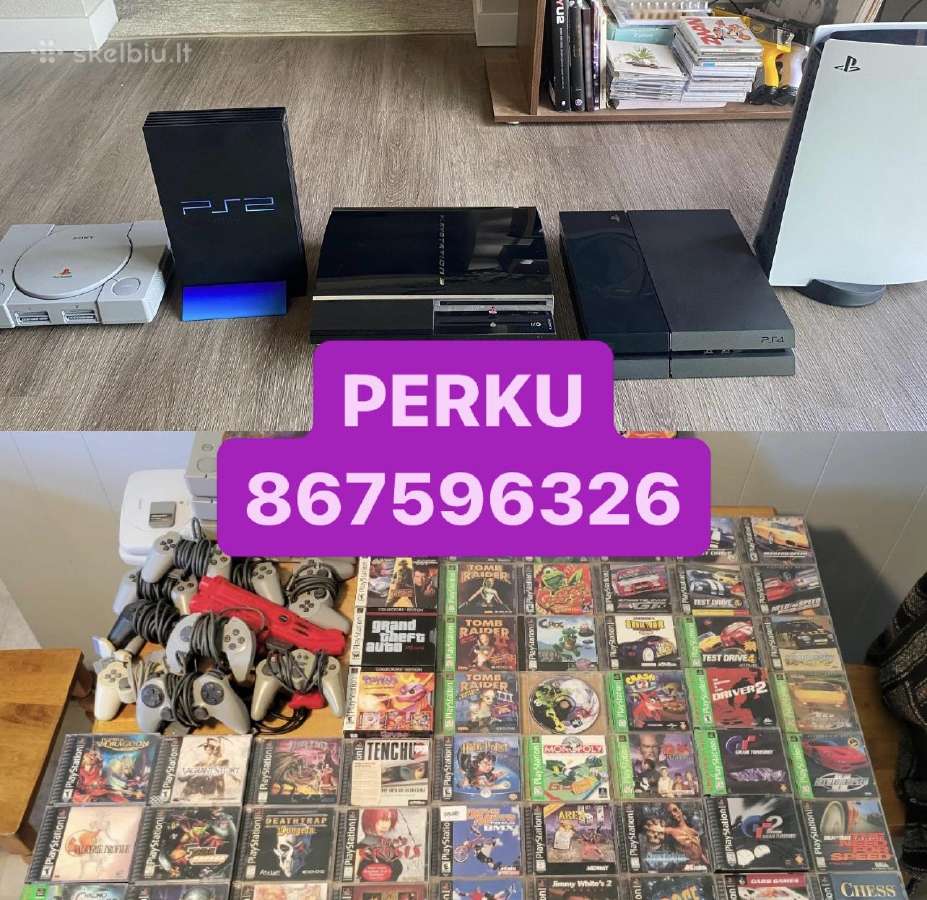 Greitai Perku Playstation Konsoles ir Žaidimus - Skelbiu.lt