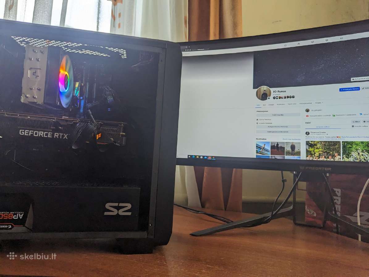 Rtx 3080 kompiuteris su ultrawide predator x34p - Skelbiu.lt