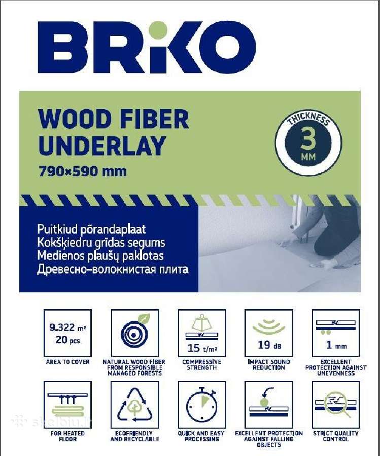 Medienos plaušo paklotas briko - Skelbiu.lt