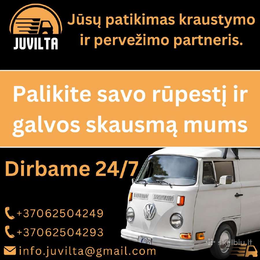 Pigus Krovinių pervežimas baldųšiukšlių išvežimas | A25846852