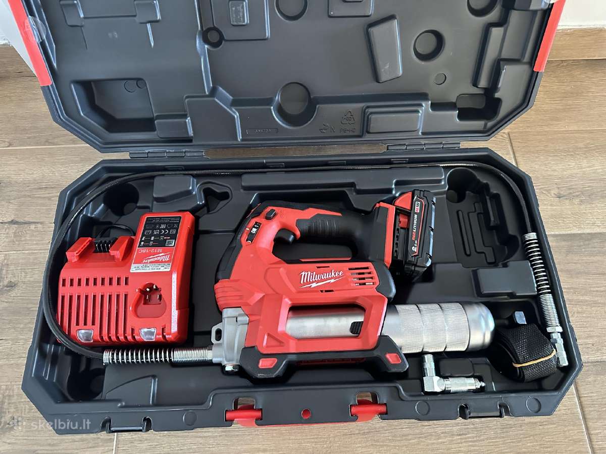 Akumuliatorinis tepimo presas Milwaukee M18 Gg-201 - Skelbiu.lt
