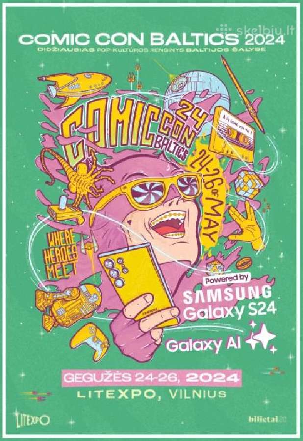 Superherojaus bilietas Comic Con Baltics 2024 - Skelbiu.lt
