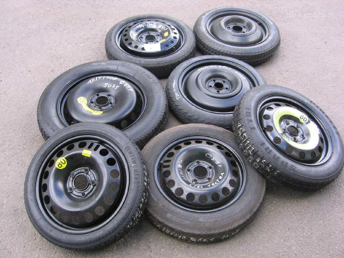 Ploni atsarginiai ratai 4 ar 5 skyliu visiems auto - Skelbiu.lt