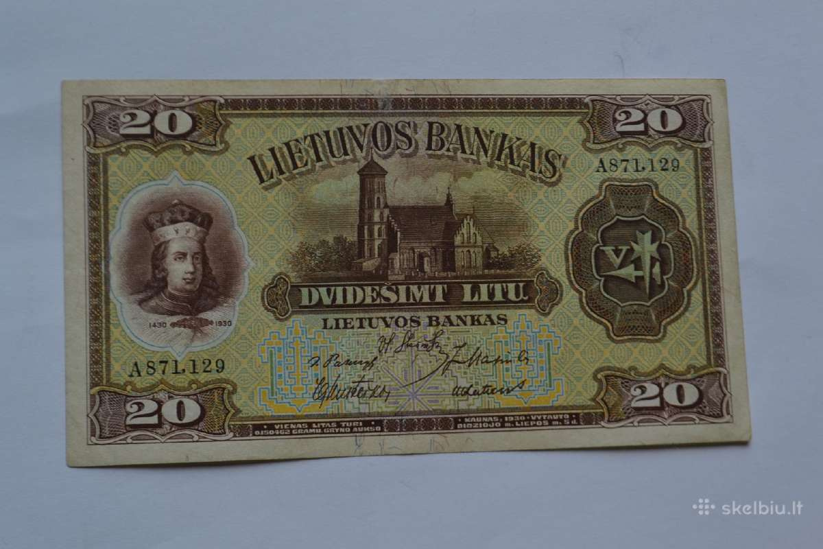 20 litu 1930 m. - Skelbiu.lt