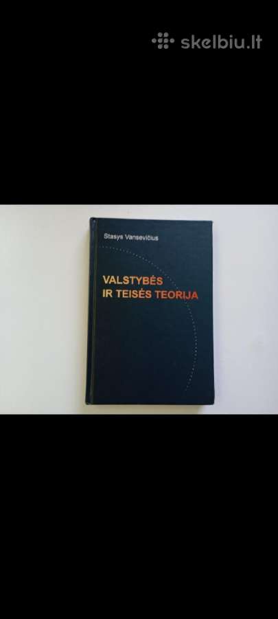 Knyga valstybes ir teises teorija - Skelbiu.lt