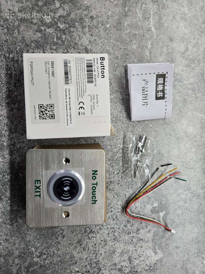 Praėjimo sistemos mygtukas Hikvision Ds-k7p03/t - Skelbiu.lt
