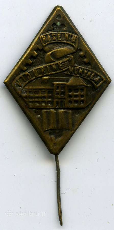 Retas ženkliukas Raseinių vidurinė mokykla rombas - Skelbiu.lt