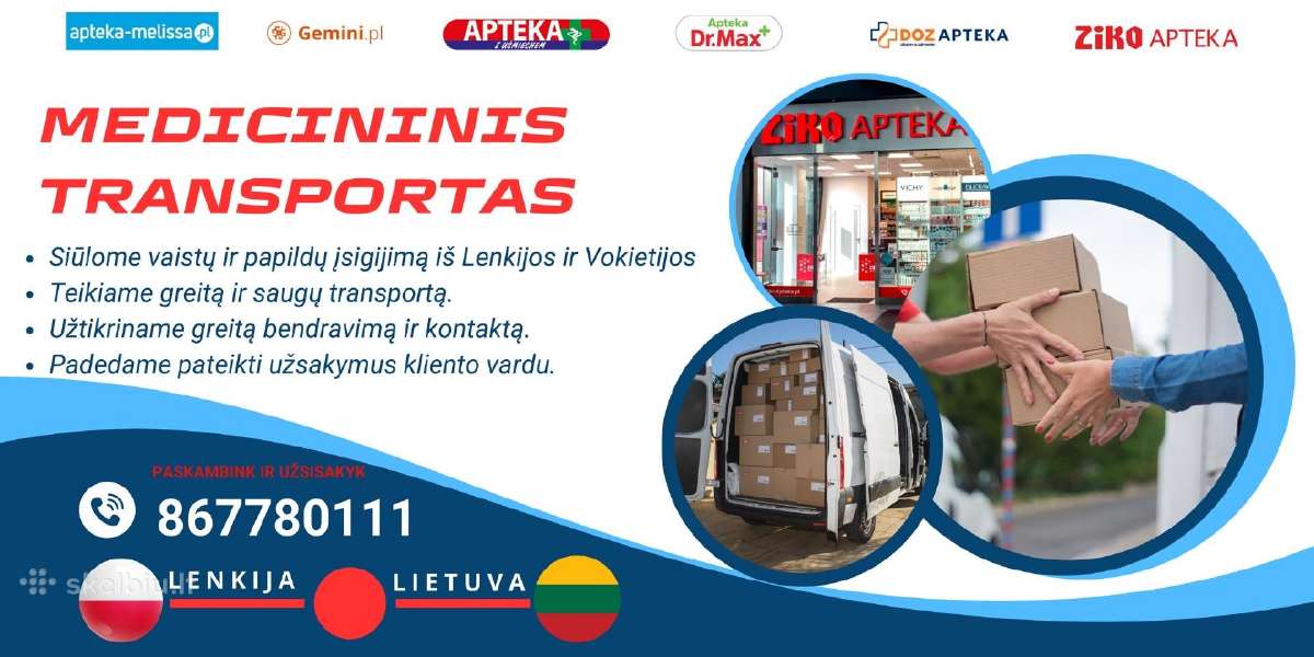 Vežame vaistus ir med priemones iš Lenkijos - Skelbiu.lt