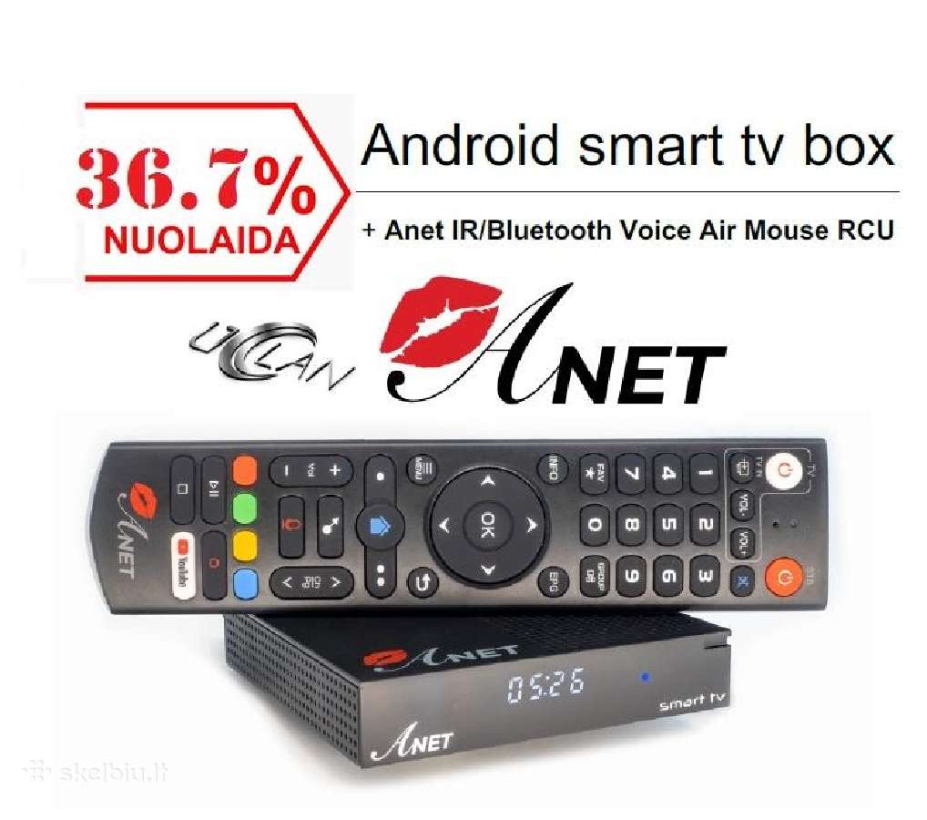 Smart TV Box Android Išmanūs Iptv priedėliai - Skelbiu.lt