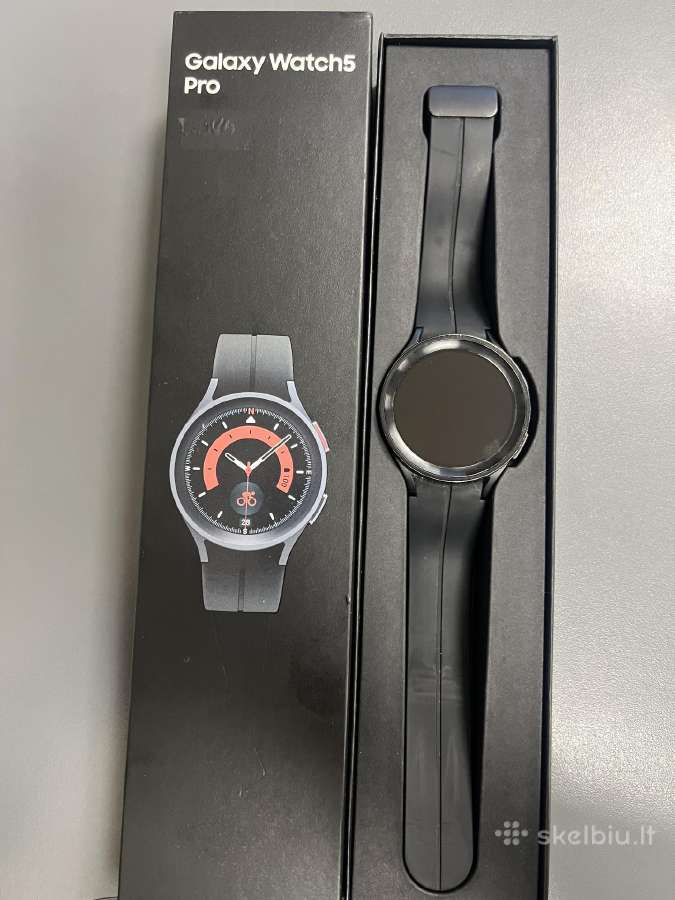 Samsung Galaxy Watch 5 Pro 45mm Lte Black Titaniu - Skelbiu.lt