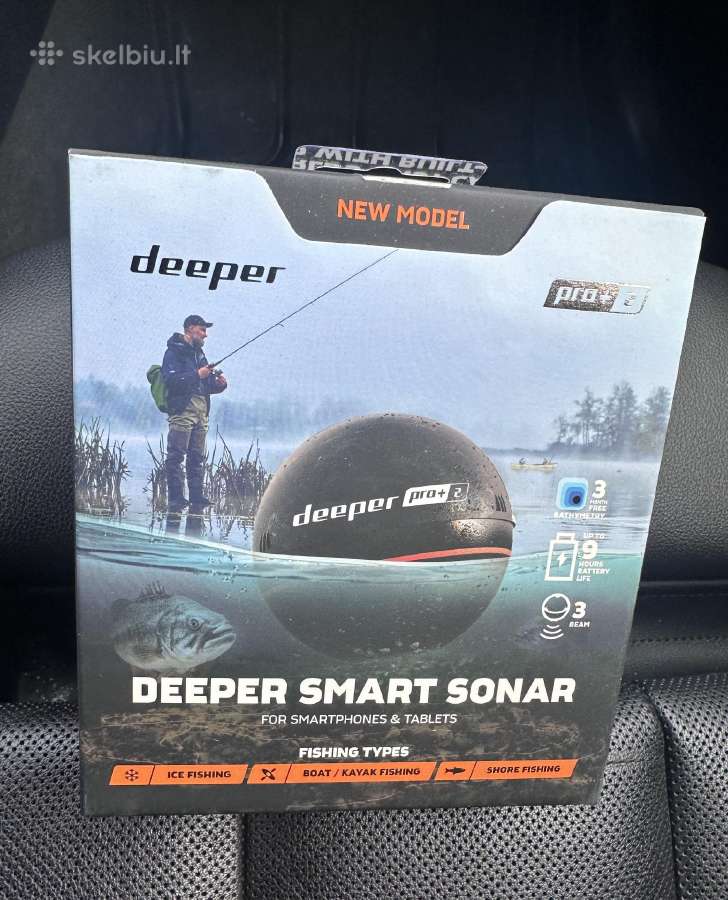 Deeper Smart Sonar Pro+ 2 echolotas 100 m - Skelbiu.lt