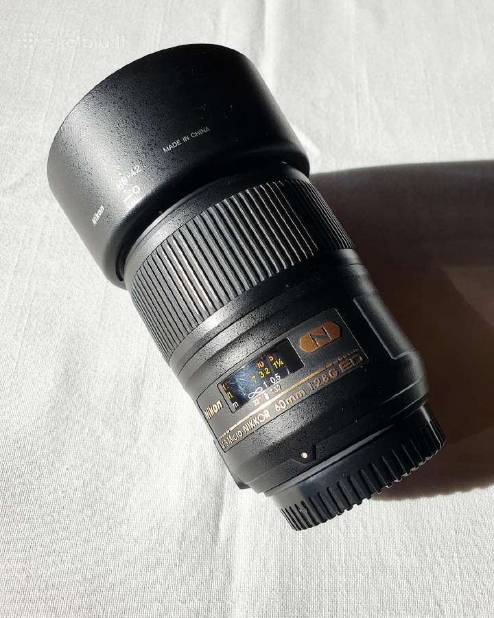 Nikon Af-s Micro-nikkor 60mm f/2.8g Ed - Skelbiu.lt