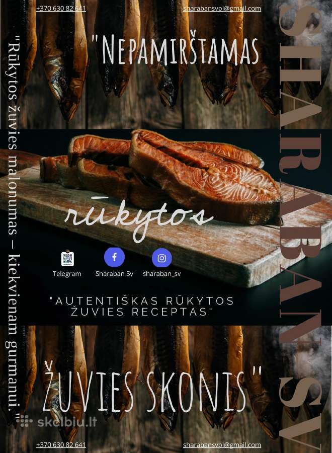 Rūkyta žuvis pagal autorinį metodą Išskirtinis s - Skelbiu.lt