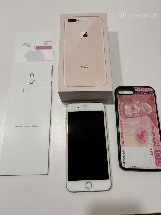 iPhone 8 Plus 64gb Rose Gold (100%) - Skelbiu.lt
