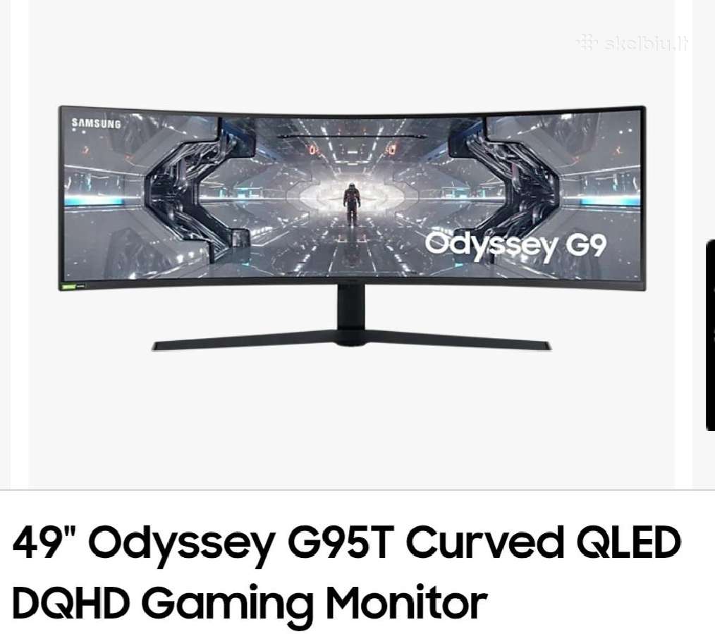 Samsung Odyssey G9 Qled 49" monitorius - Skelbiu.lt