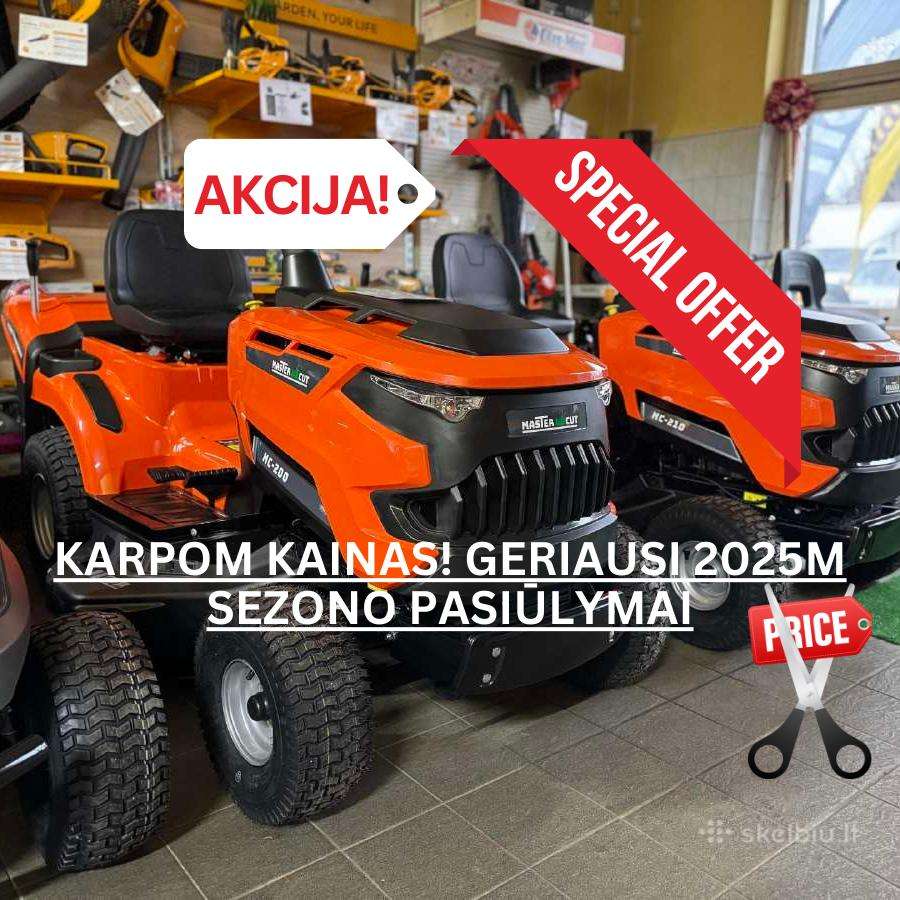 Sodo traktoriukai geriausia kaina! Kiekiai riboti! - Skelbiu.lt