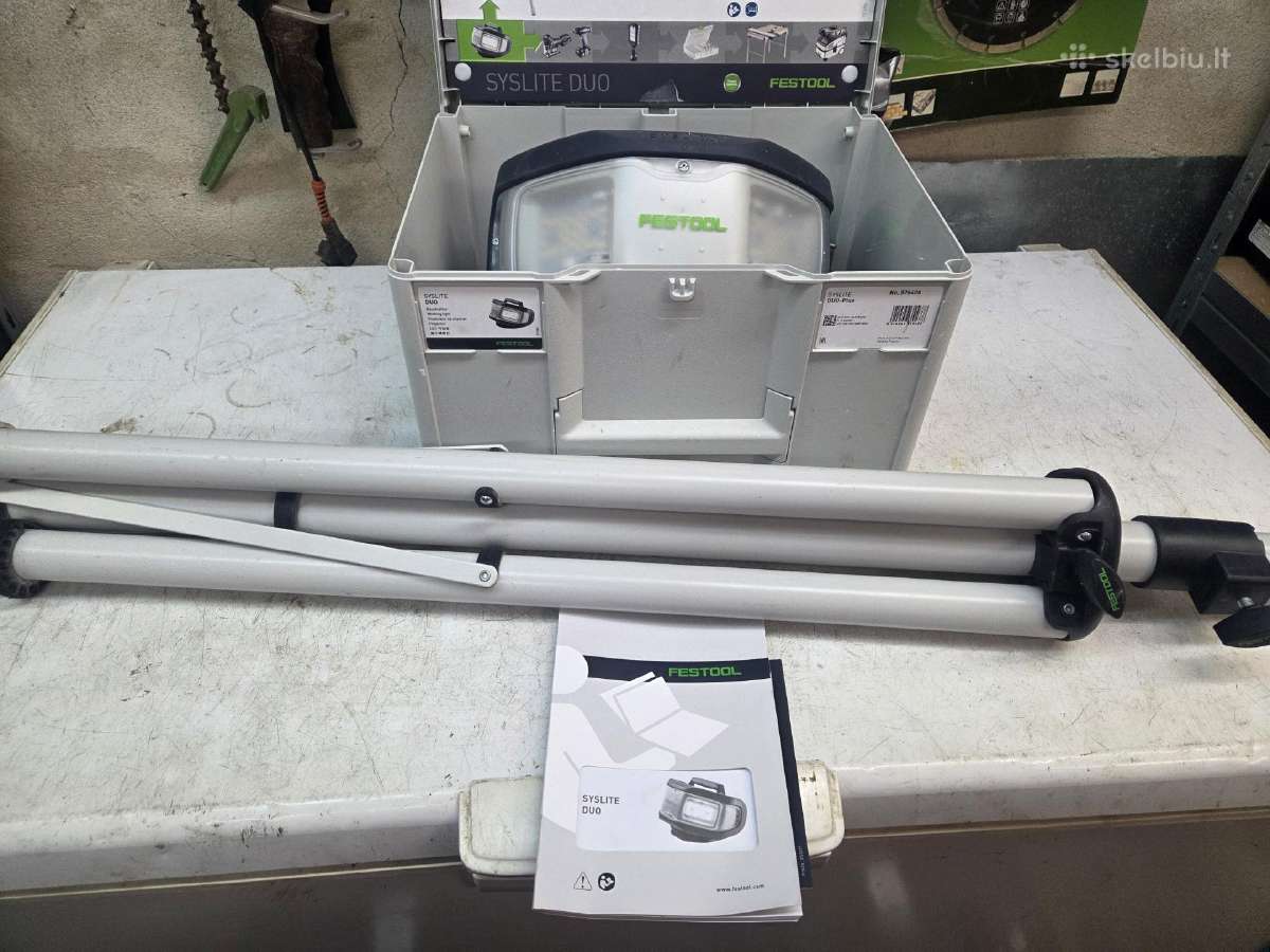 Festool sviestuvas LED syslite duo plus su stovu - Skelbiu.lt