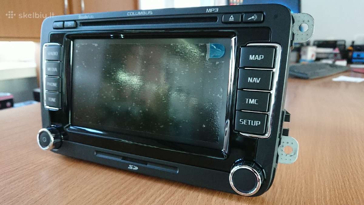 Škoda (rns-510) originali multimedija,led ekr. - Skelbiu.lt