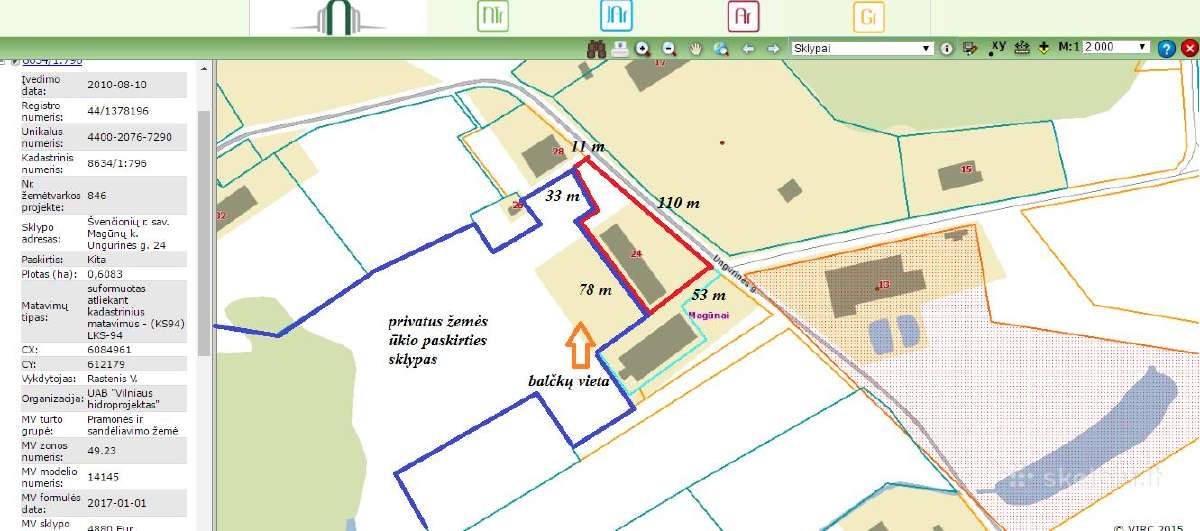 Sandelis su 6,3ha 40km nuo Vln - Skelbiu.lt