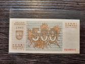 500 talonu 1993 - idomus numeris - 2 vnt iš eilės - Skelbiu.lt