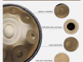 Tetra Handpan Hand Drum 55cm Stainless Steel Drum - Skelbiu.lt