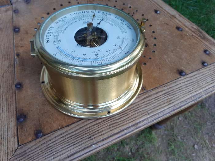 Laivo barometras su termometru - Skelbiu.lt