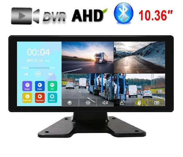 LCD monitorius 10.3 4ch ir dvi galinio vaizdo kam - Skelbiu.lt