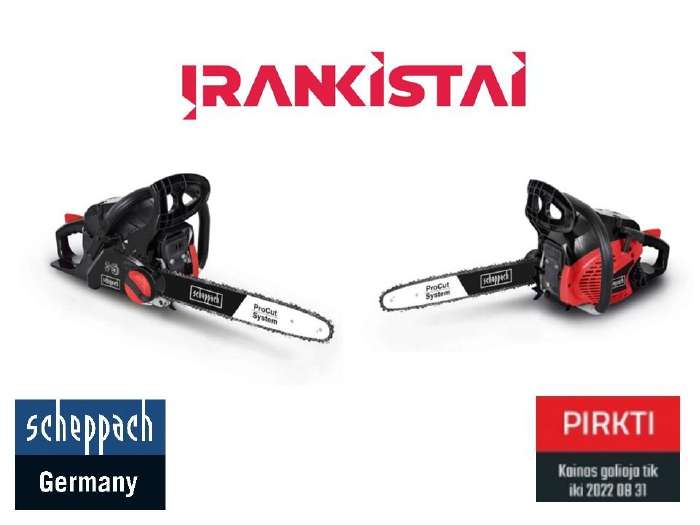 Scheppach Csp41 Benzininis pjūklas 1.4kw - Skelbiu.lt