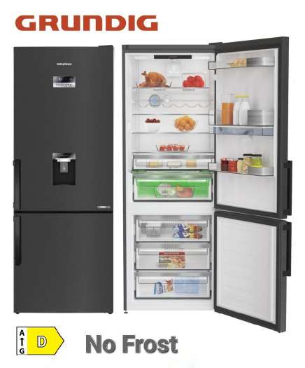 Grundig Biofridge ,Vitamin Zone" Neo Frost 70cm D - Skelbiu.lt
