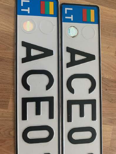 Automobilio numeriai - Skelbiu.lt