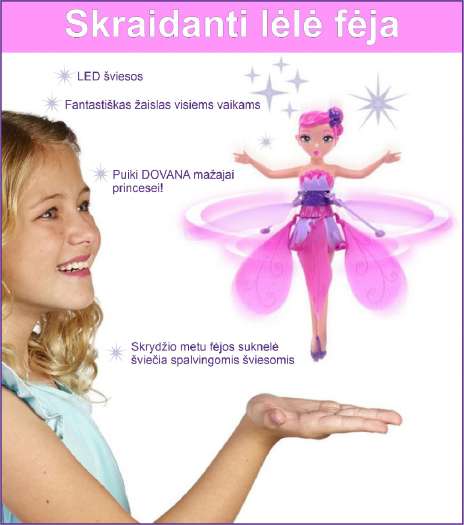 Magiška Skraidanti lėlė fėja - Skelbiu.lt