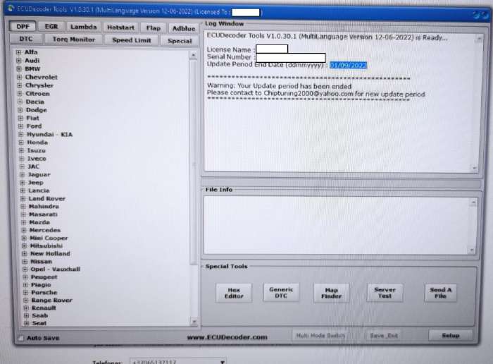 Ecudecoder Dpf Egr Adblue ir kt. - Skelbiu.lt