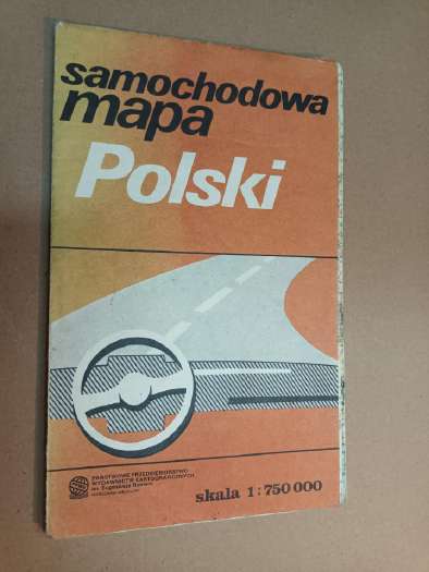 Senas zemelapis lenkijos 1988 mapa polski - Skelbiu.lt