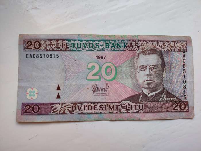 20 litu 1997 metu - Skelbiu.lt