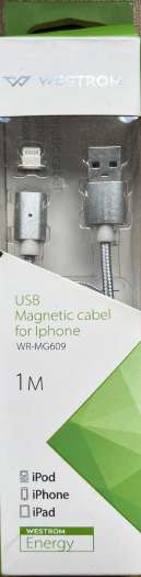Westrom magnetinis Usb laidas iPhone lightning 1m - Skelbiu.lt