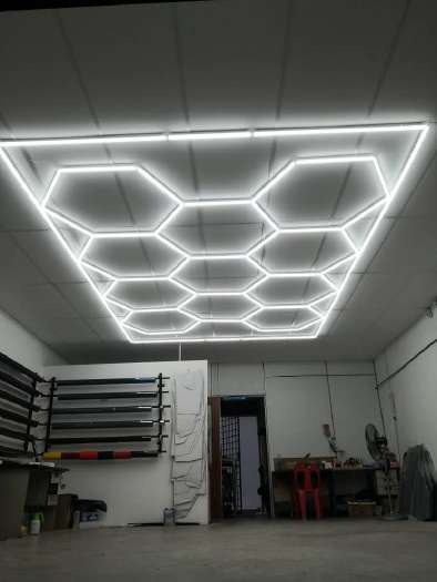 LED lubos korys hexagon 4.78x2.41m garazui/namams - Skelbiu.lt