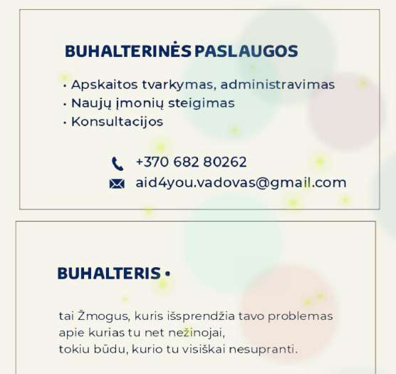 Tvarkome apskaitą - Skelbiu.lt