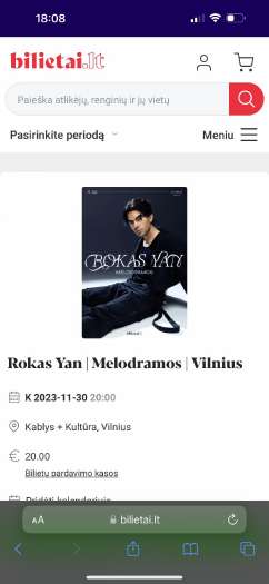 Parduodamas Bilietas - Skelbiu.lt