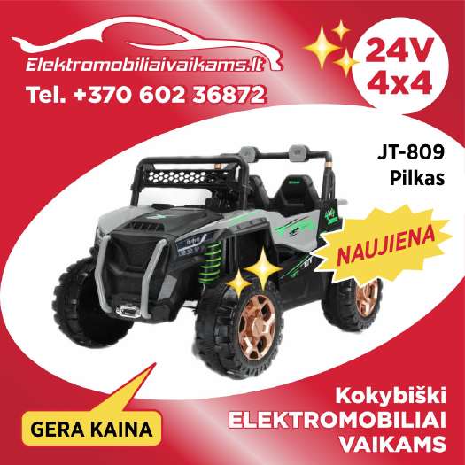 Elektromobilis Vaikams Jt-809 24v4x4kaunas,Vilnius - Skelbiu.lt