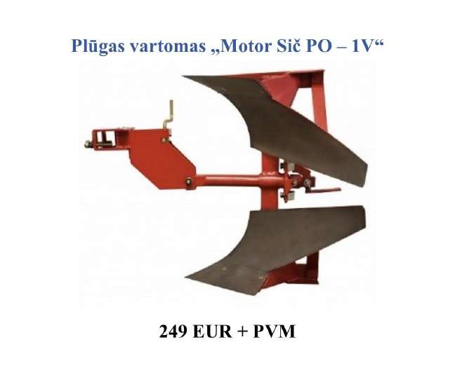 Vartomas plūgas Motor Sič Po-1v - Skelbiu.lt