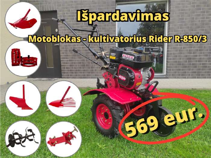 Akcija! Motoblokas su visais padargais! - Skelbiu.lt