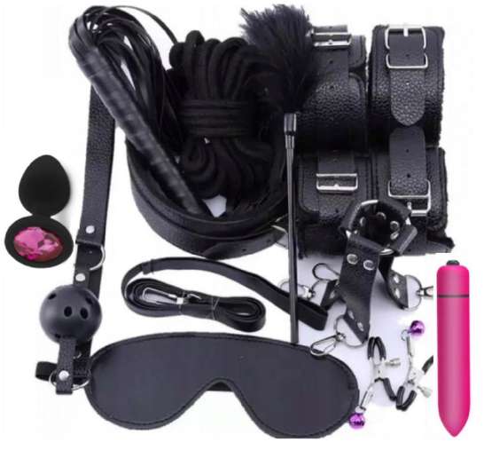 Bdsm reikmenys bdsm rinkinys juodas - Skelbiu.lt