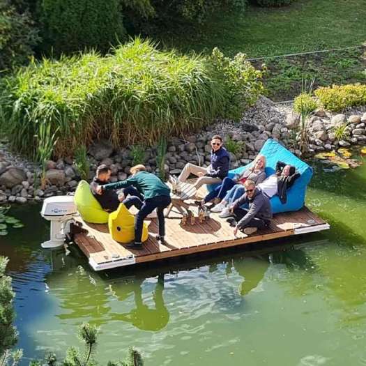 Pontoninis Plaustas laisvalaikiui, žvejybai nuo 4m - Skelbiu.lt