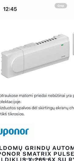 Šildomų Grindų Automatika Uponor Smatrix Pulse - Skelbiu.lt