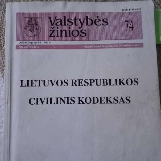 Lietuvos Respublikos civilinis kodeksas - Skelbiu.lt