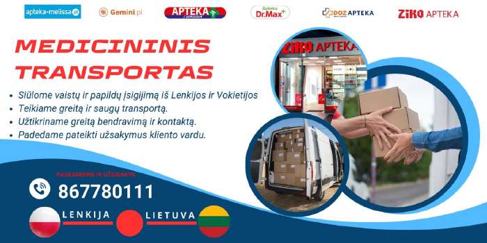 Vežame vaistus ir med priemones iš Lenkijos - Skelbiu.lt
