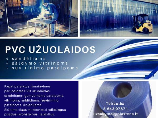 pvc uzuolaidos skelbimai - Skelbiu.lt