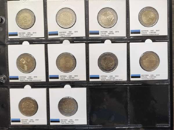 2€ proginės monetos Unc - Skelbiu.lt