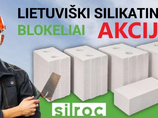 Silikatiniai blokai Silroc blokas ! - Skelbiu.lt